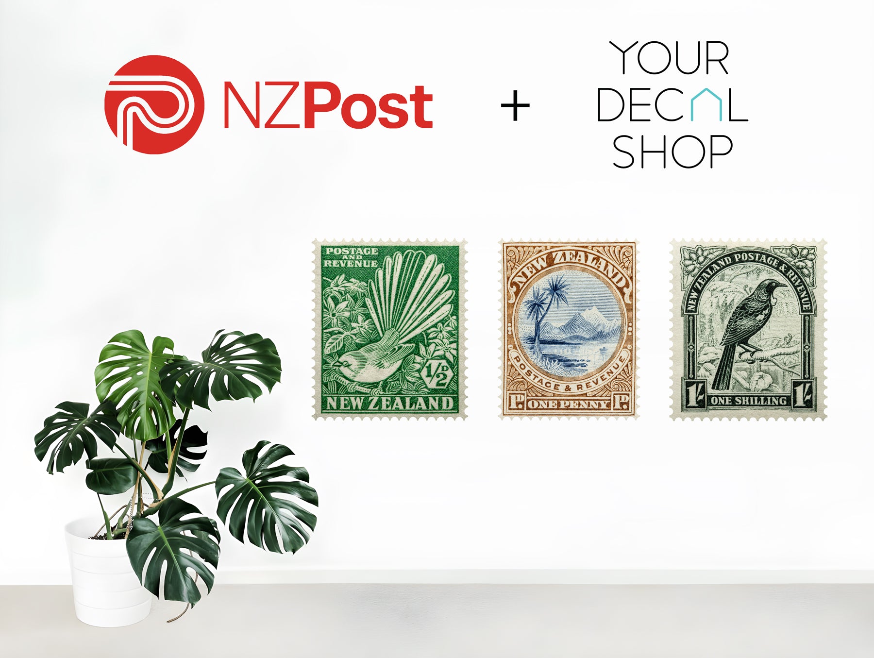 NZ Post stamp wall decals – YDS STUDIO