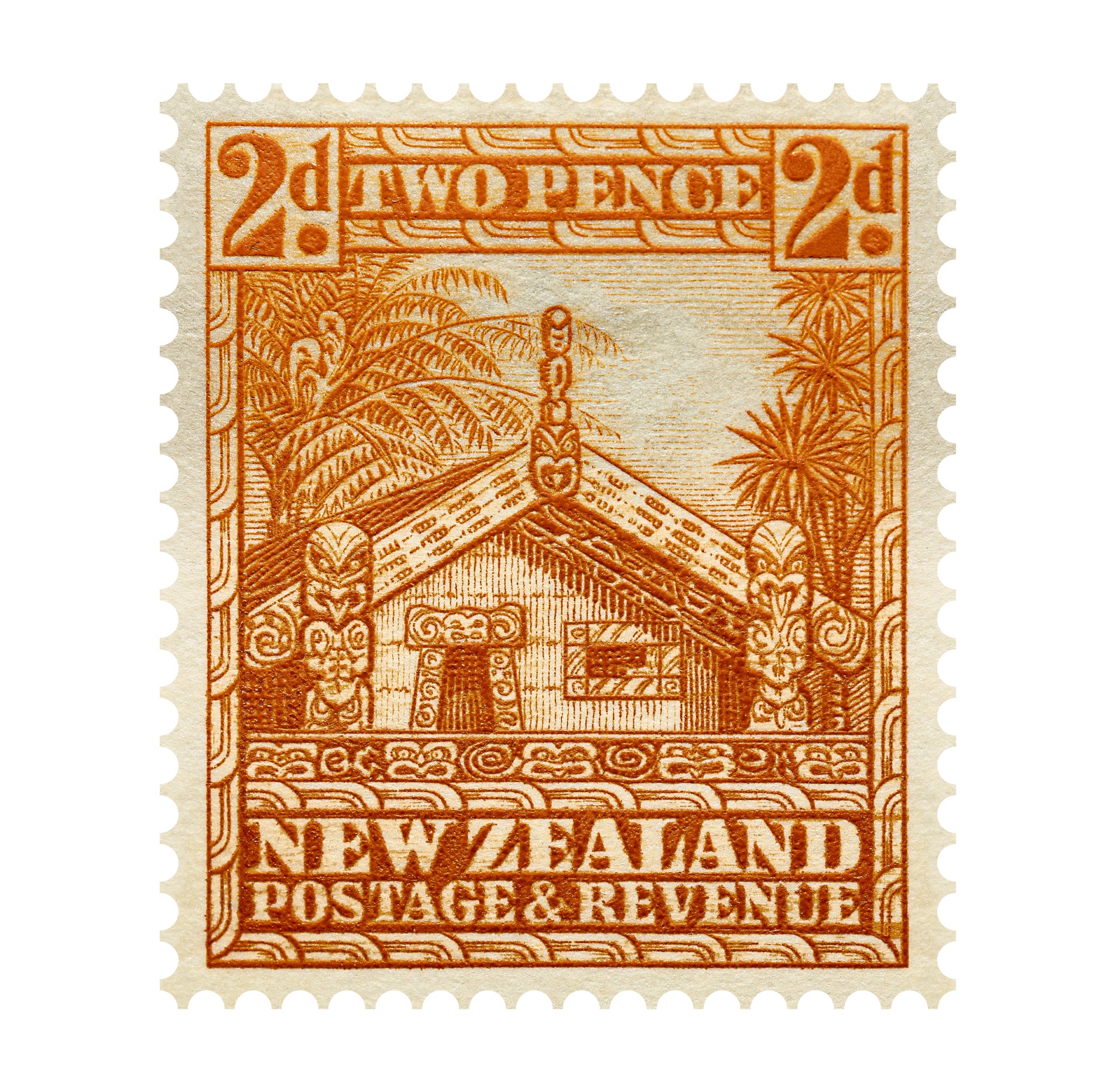 1941 2 Pence Stamp wall decal – YDS STUDIO