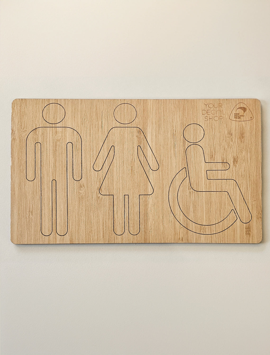 Sustainable Restroom Signage - NZ made – YDS STUDIO