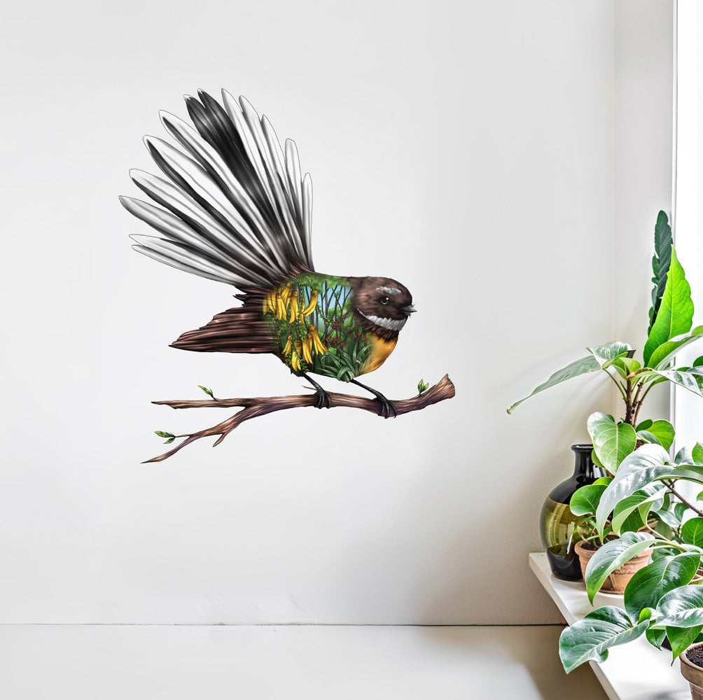 Fantail Birds Eye View wall decal | Sophie Blokker x YDS Studio