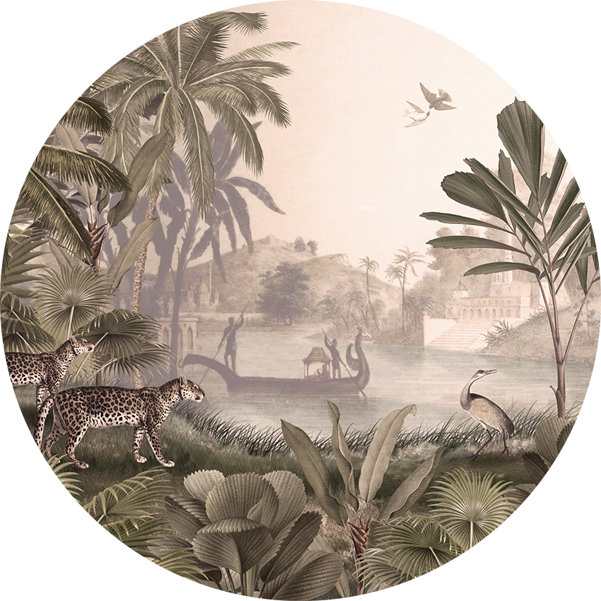 Leopard Landscape - Sepia Dot – YDS STUDIO