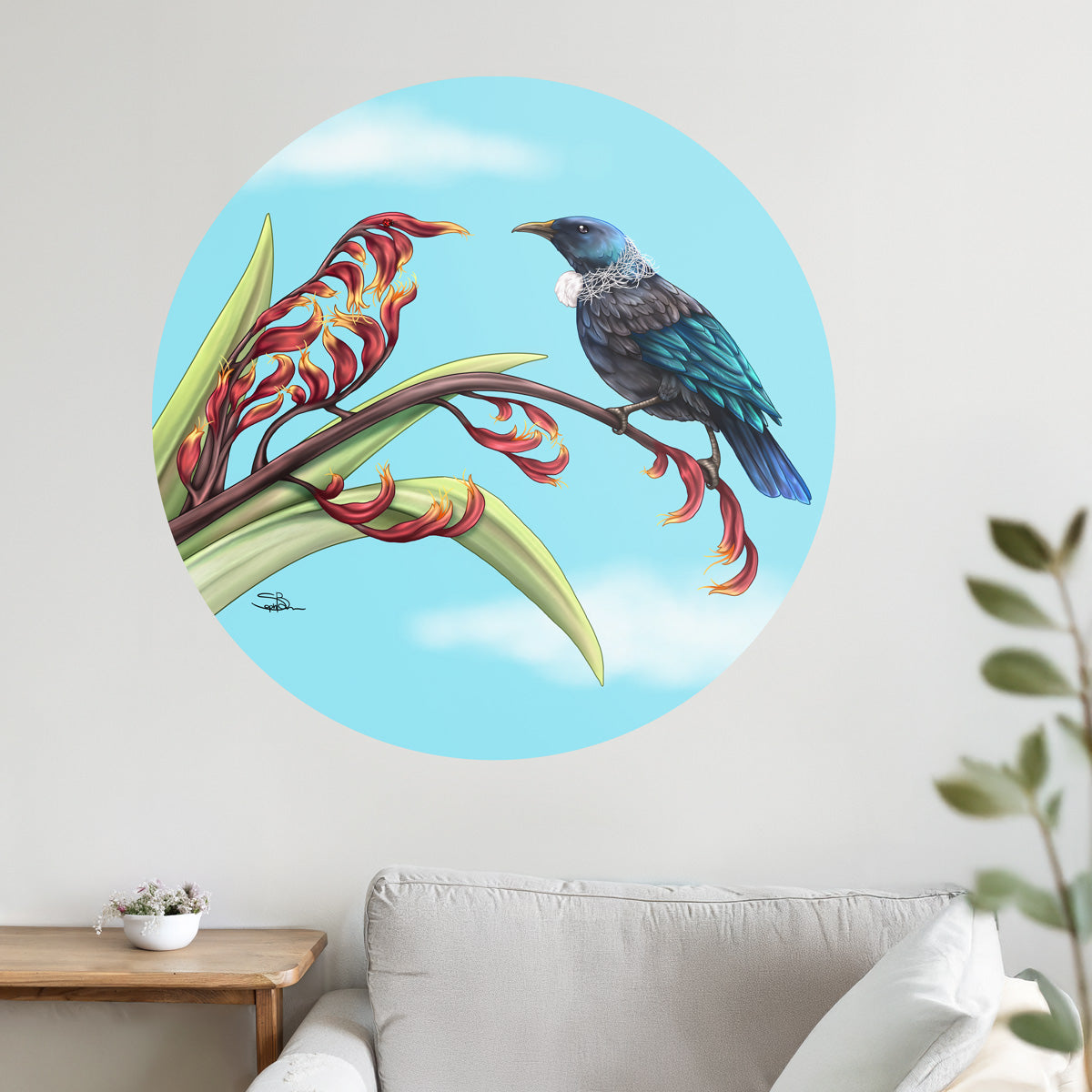 Mirror Tui wall decal | Sophie Blokker x YDS Studio