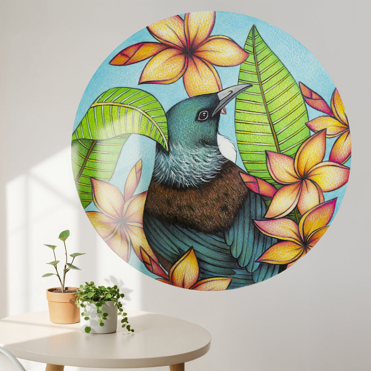 Tūī Flower wall decal - Verity Pattison – YDS STUDIO