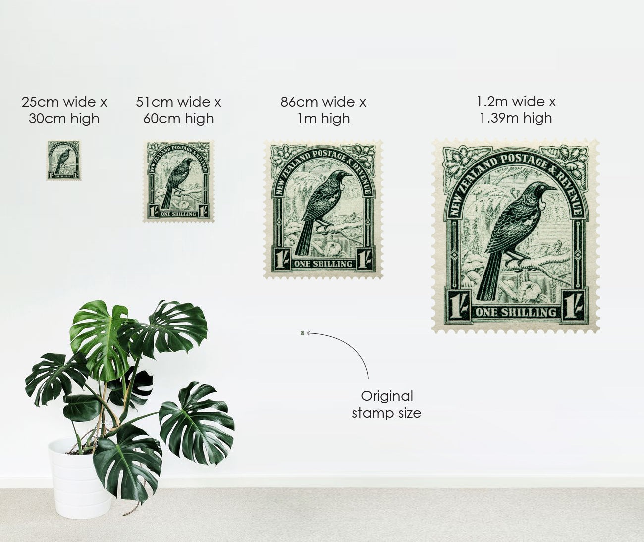 1935 Tui stamp wall decal – YDS STUDIO
