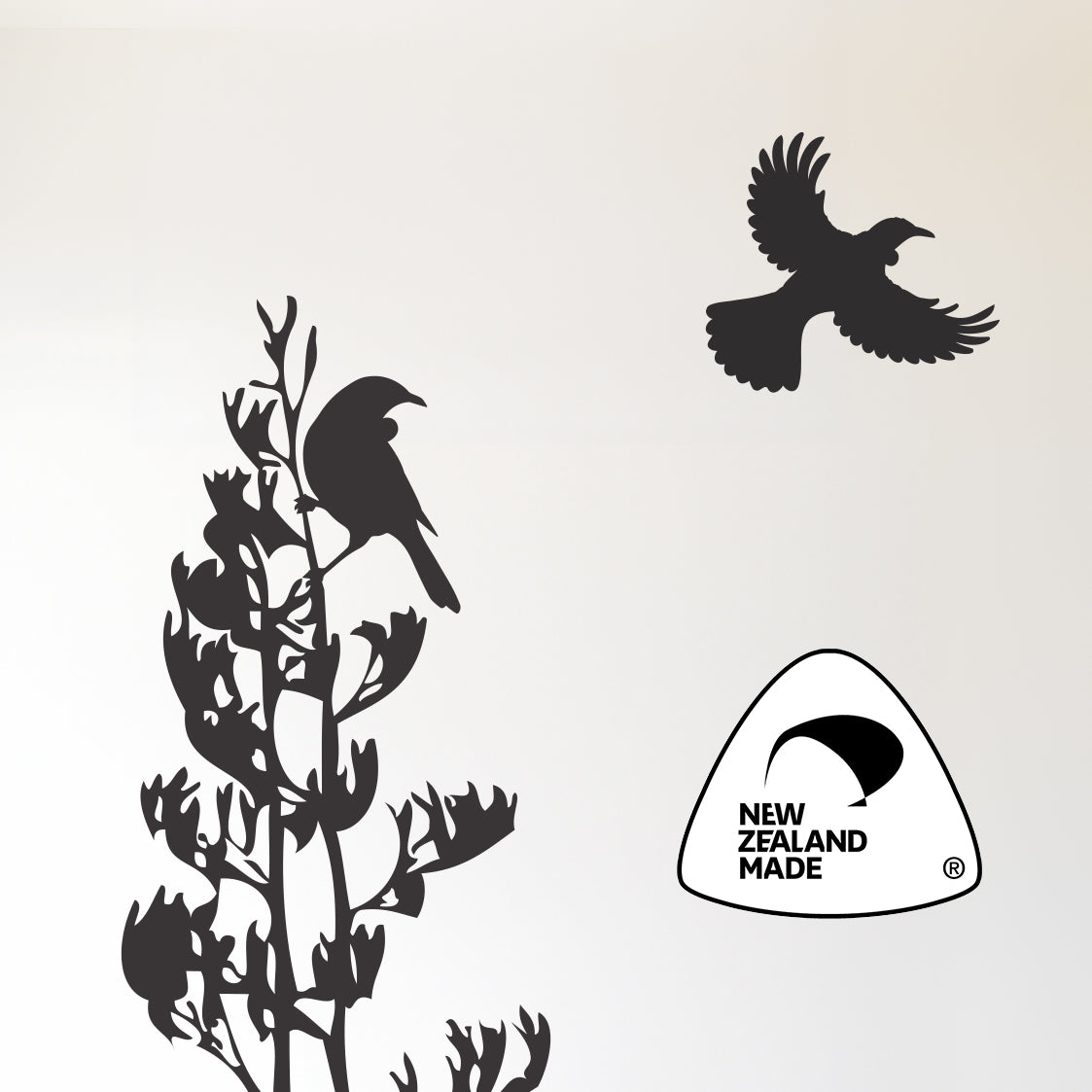 Tui Harakeke wall decal – YDS STUDIO