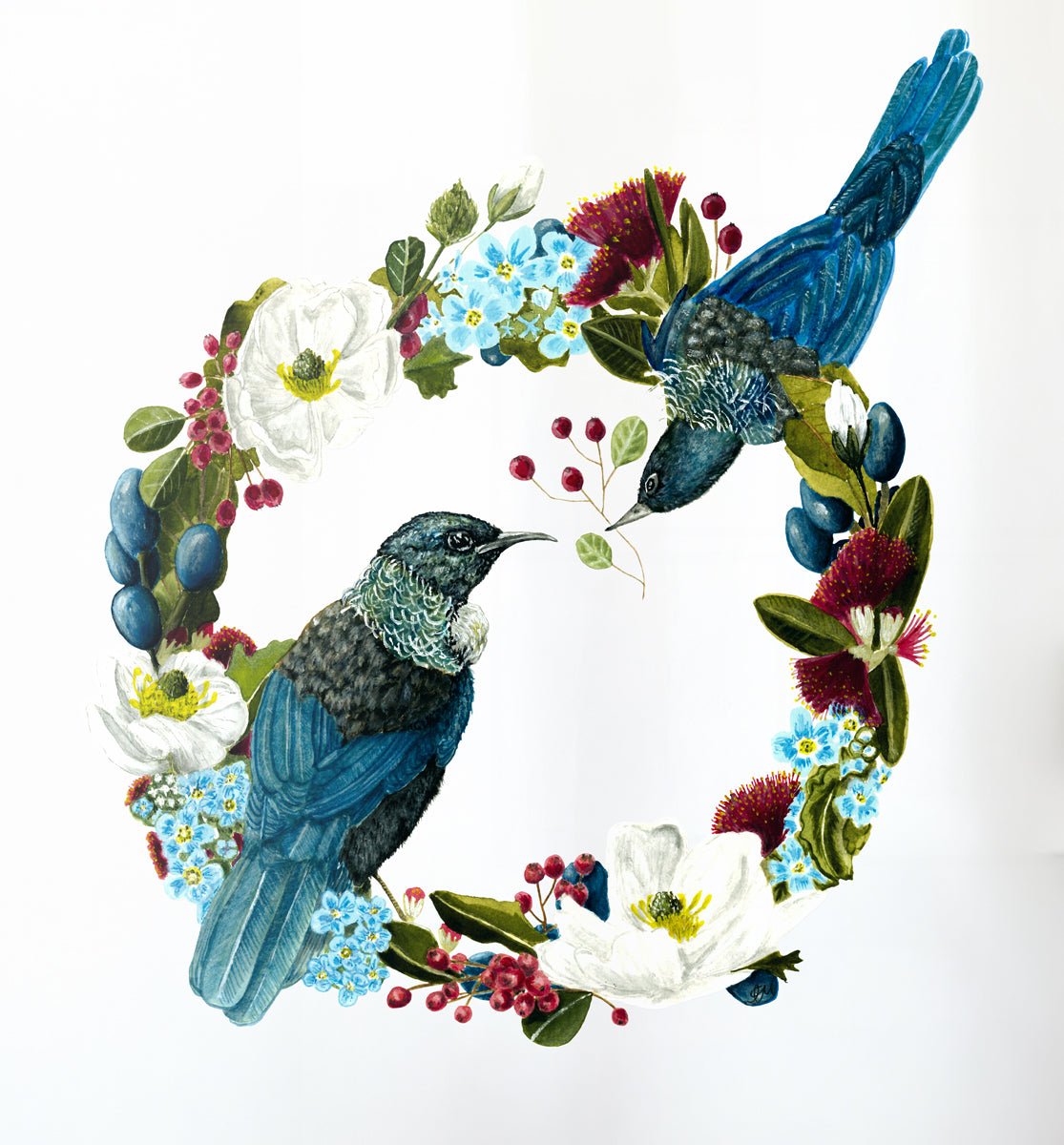 Tui Wreath Wall Decal – Lesh Creates x YDS Studio