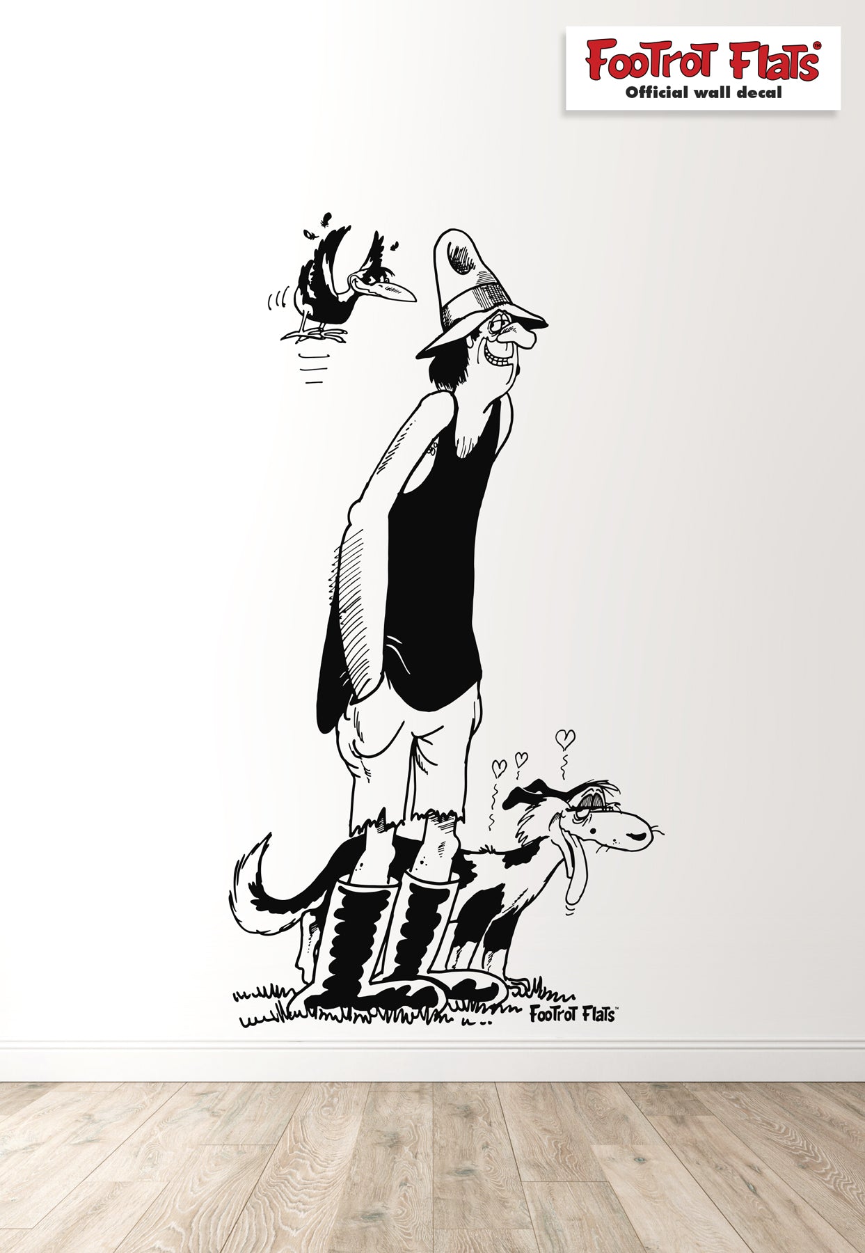 Footrot Flats - Cooch, Jess and Pew wall decal – YDS STUDIO