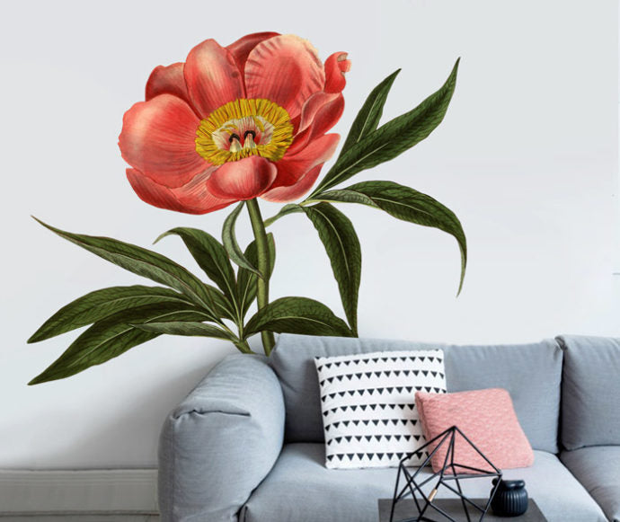 Botanical Peony Wall Decal – YDS STUDIO