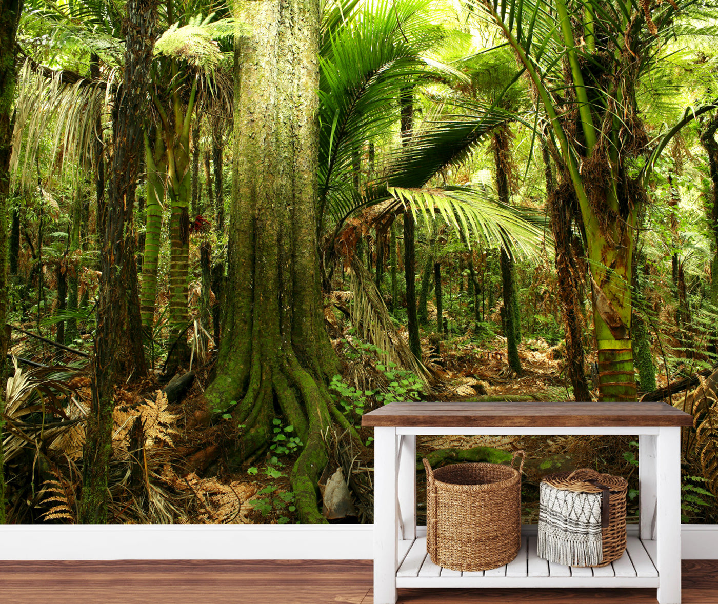 Wall Decals Forest Wildlife Forest Mountains Sun Lake Nature Wall