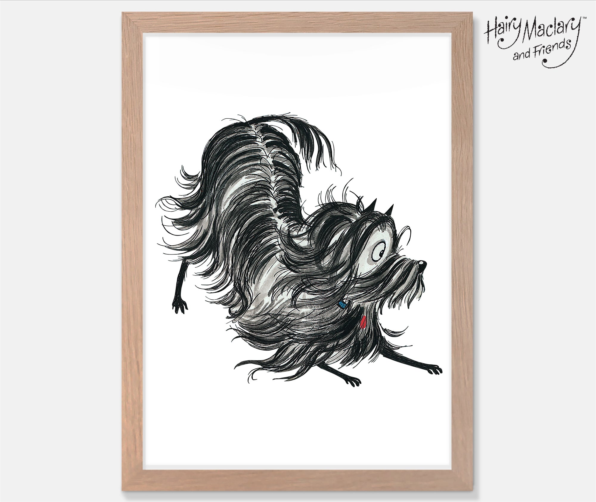 Hairy Maclary Playing Art Print – YDS STUDIO