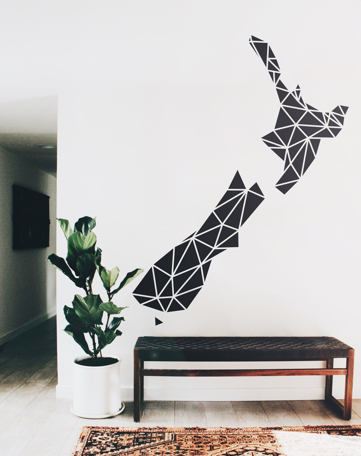 NZ Geometric Map Wall Decal – YDS STUDIO