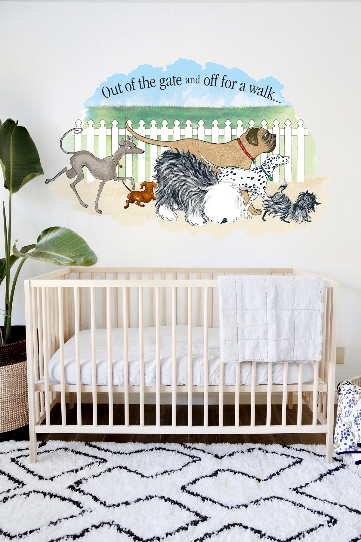 Hairy Maclary "Out of the gate and off for a walk" Wall Decal – YDS STUDIO