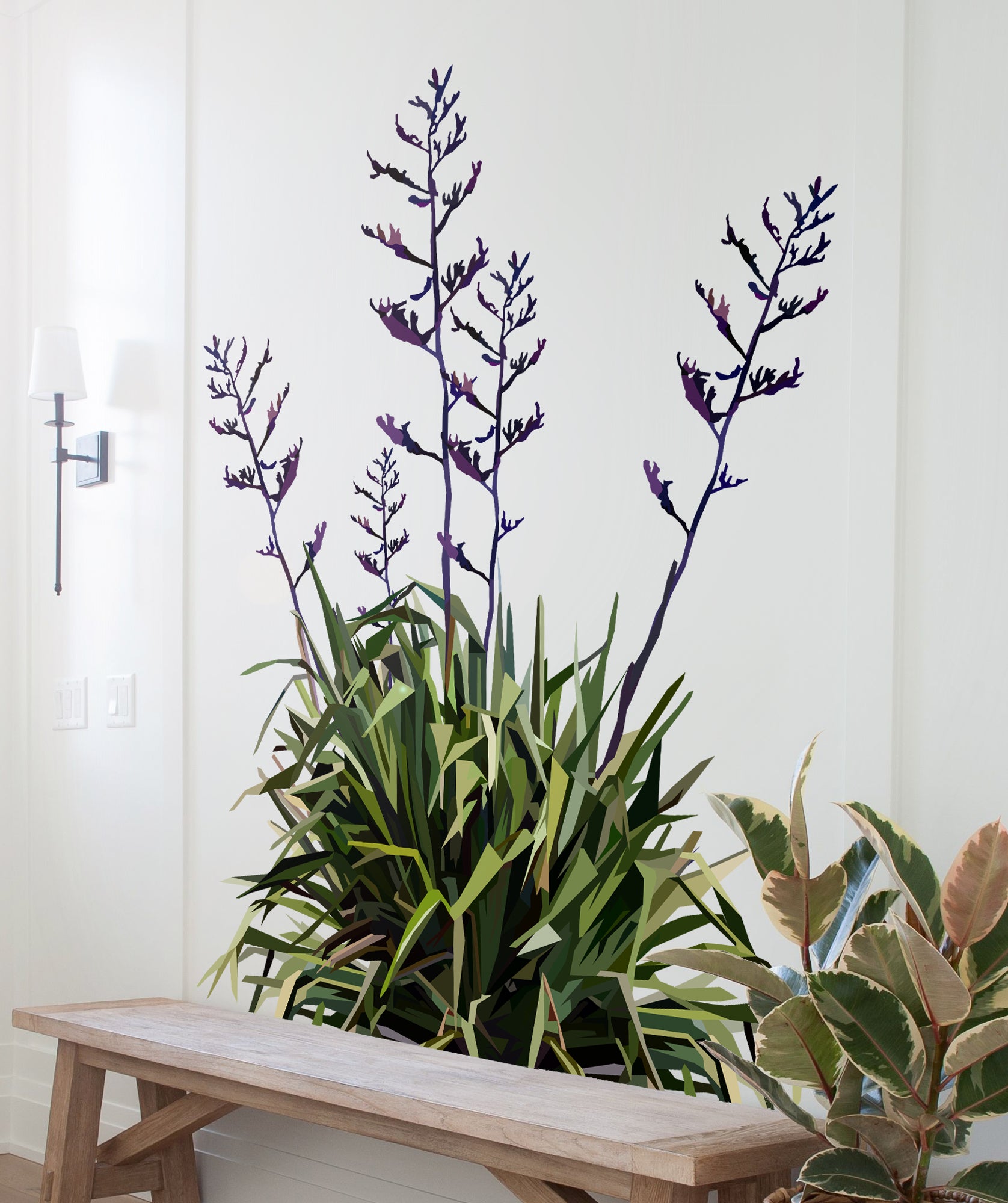 Geometric Flax Wall Decal – YDS STUDIO