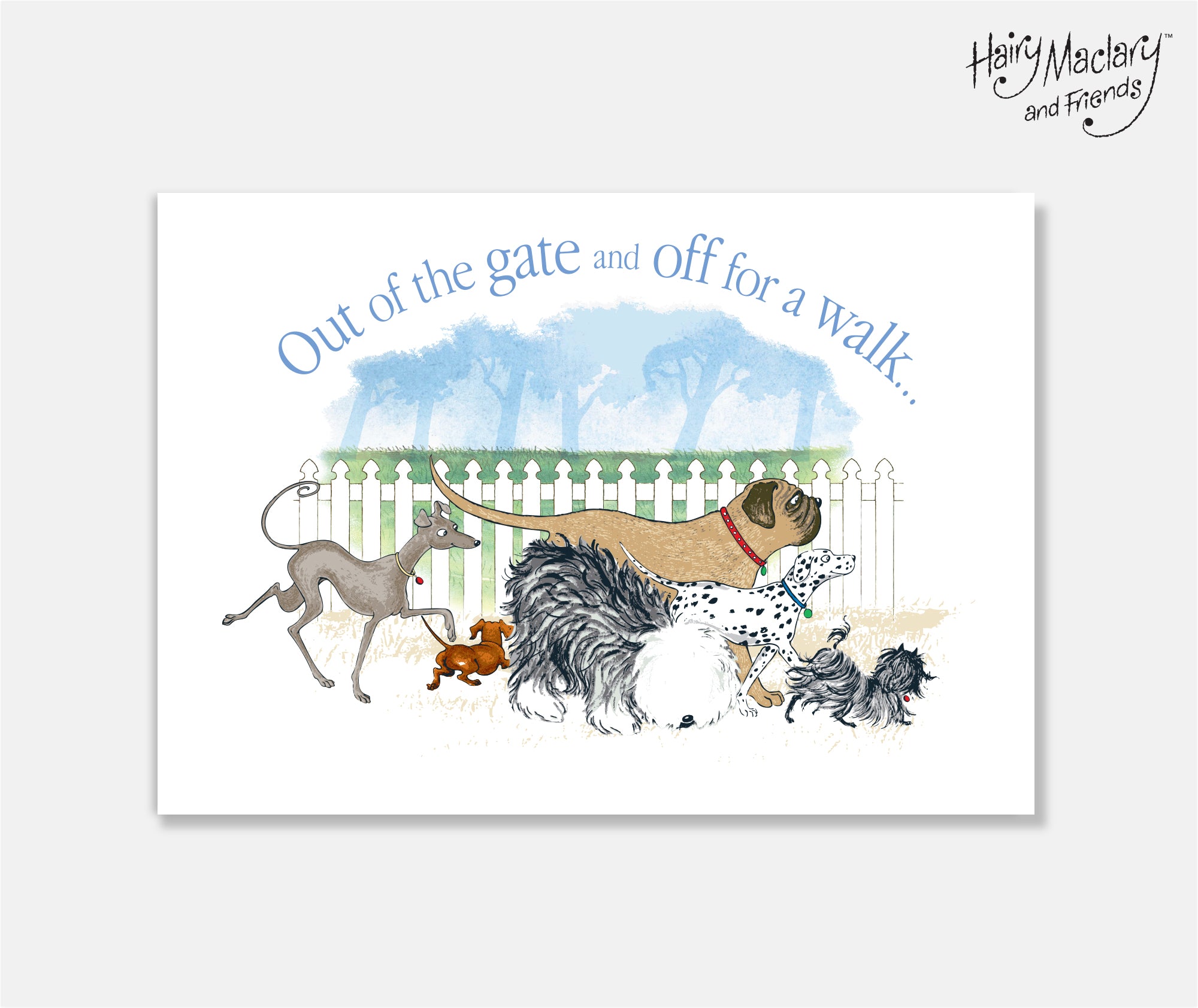 Hairy Maclary Out of the gate Art Print – YDS STUDIO