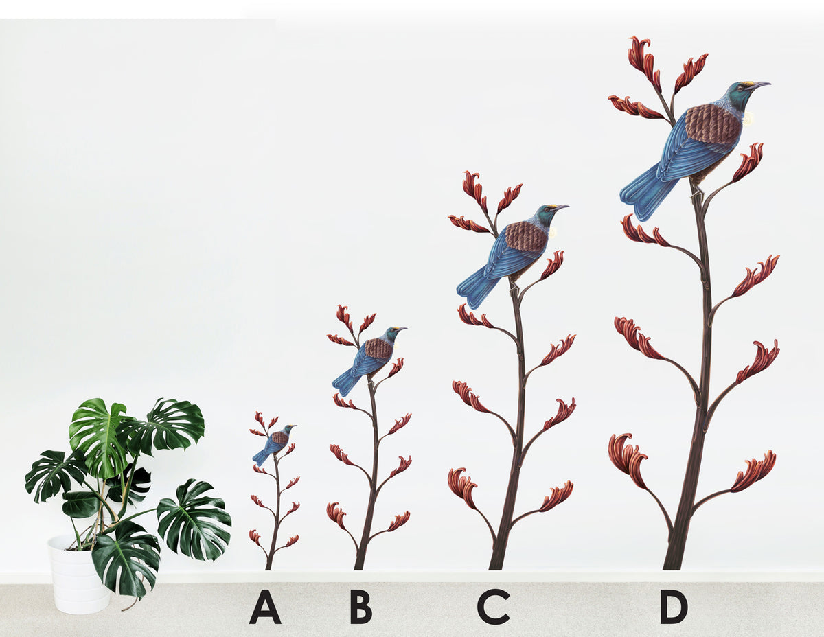 Native NZ Tui Wall Decal – YDS STUDIO
